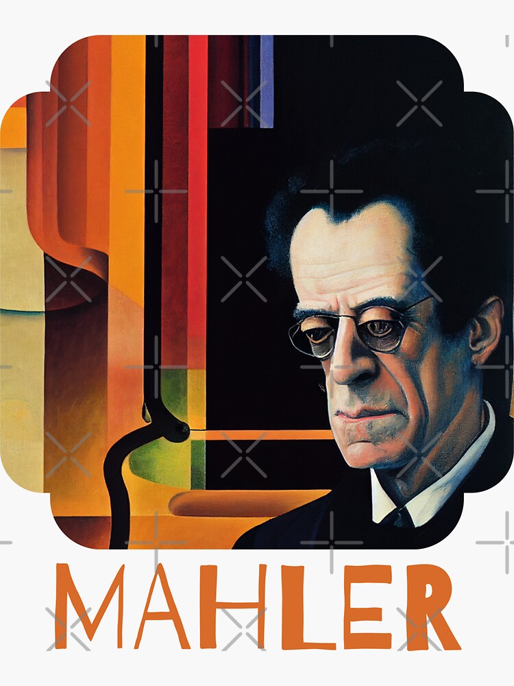"GUSTAV MAHLER" Sticker for Sale by Cryptilian | Redbubble