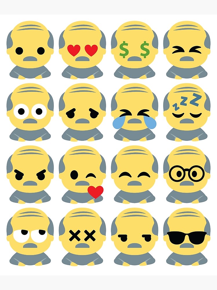 Poster « Grand-père Emoji », par HippoEmo | Redbubble