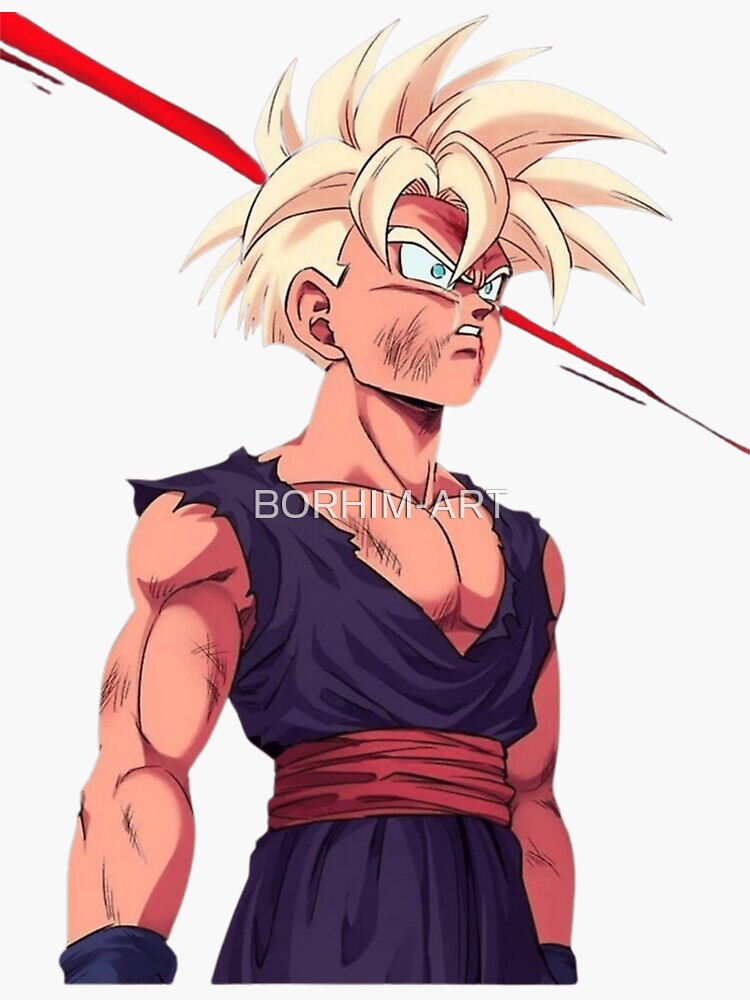 "superGohan ssj2 Essential " Sticker for Sale by BORHIM-ART | Redbubble