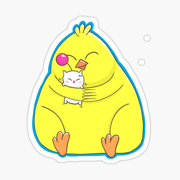 "Fat Chocobo Moogle Love Kawaii Funny FFXIV Final Fantasy MMO Design ...