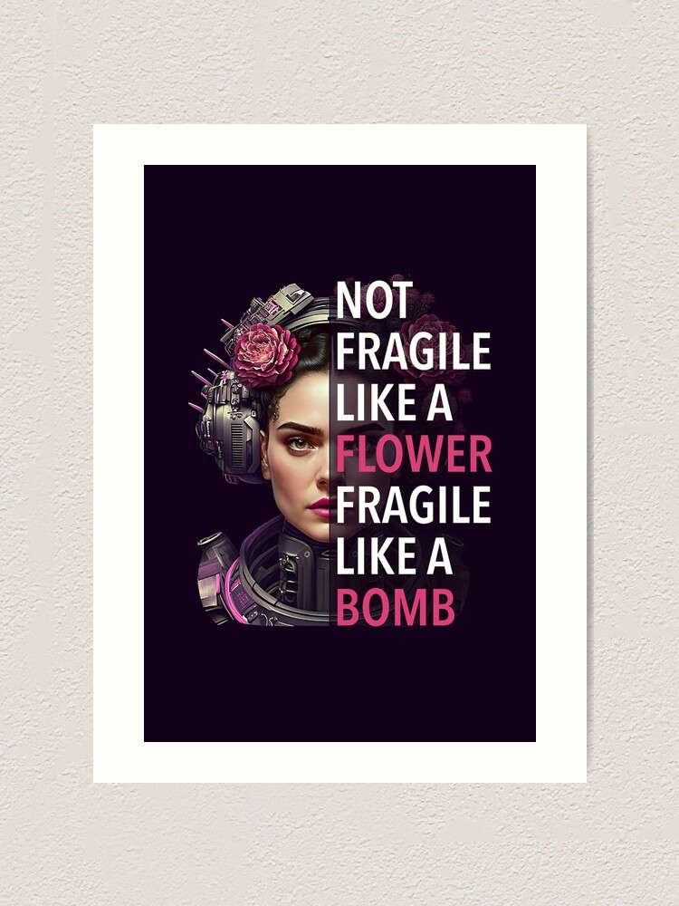 "Frida Kahlo, Frida Khalo portrait, Not fragile like a flower, fragile ...