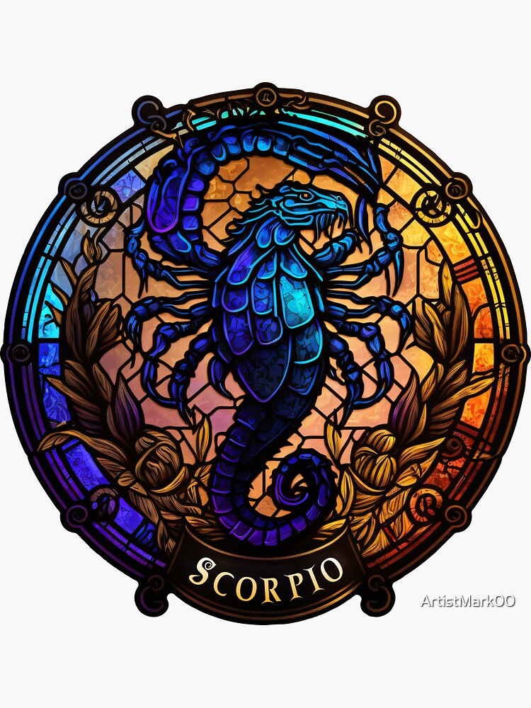 "Scorpio Star sign" Sticker for Sale by ArtistMark00 | Redbubble