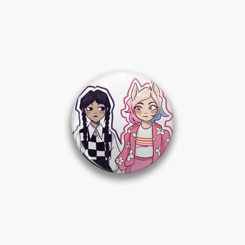 "Wednesday and Enid" Sticker for Sale by mezzymoon | Redbubble