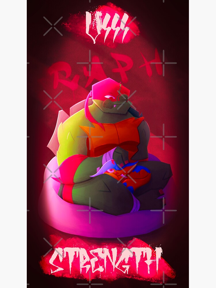 "ROTTMNT Raph "Strength" Tarot card" Sticker for Sale by don-othellito ...