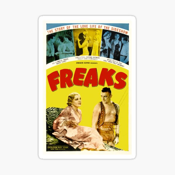 "Freaks" Sticker for Sale by horrorlovers666 | Redbubble