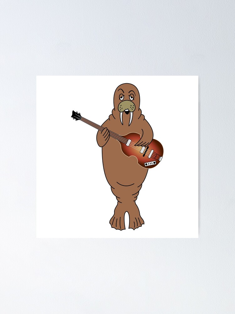 "The Walrus Was Paul" Poster by gerryhaze | Redbubble