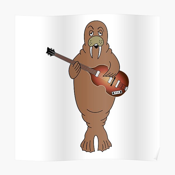 "The Walrus Was Paul" Poster by gerryhaze | Redbubble