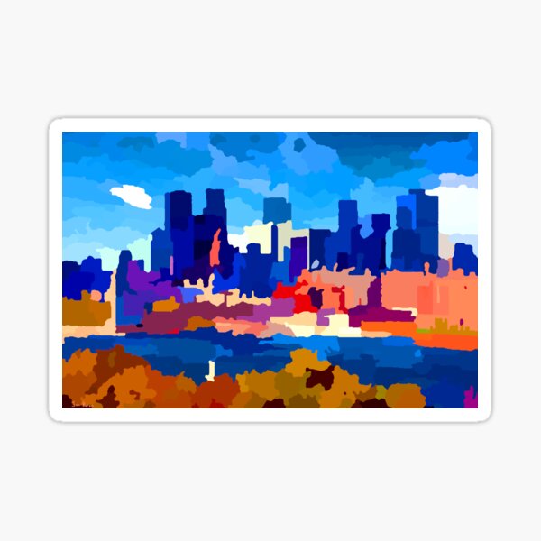 "Montreal Skyline Business District" Sticker for Sale by Jon-Baran ...