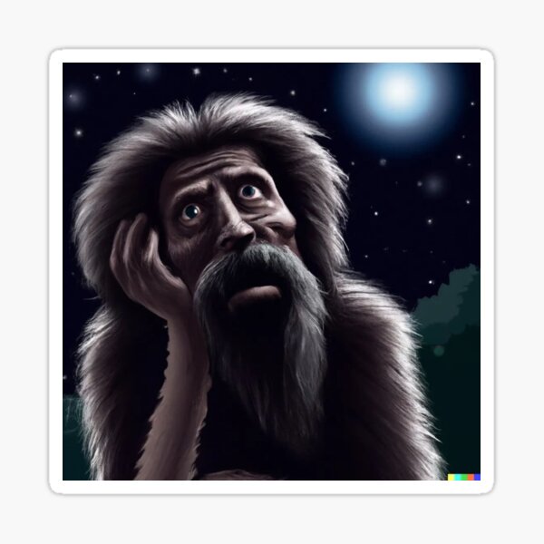 "Old man thinking, vintage man thinking " Sticker for Sale by MrShy ...