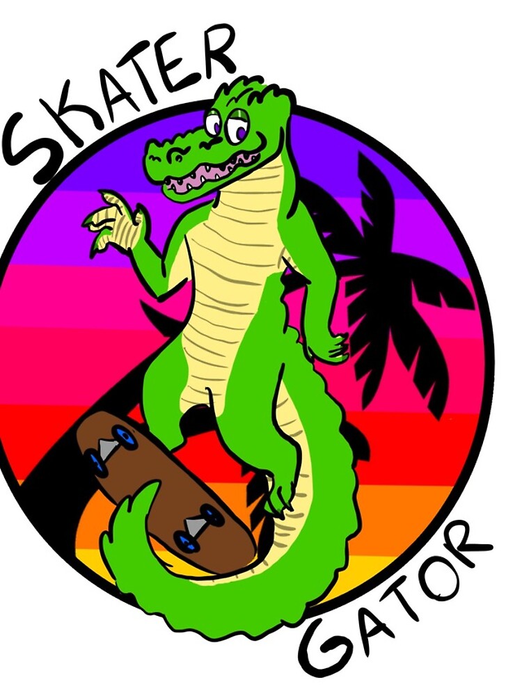 "Skater gator " iPhone Case for Sale by SabertoothSTU | Redbubble