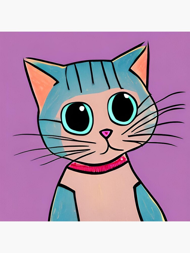 "90s Cat" Sticker for Sale by Drewz87 | Redbubble