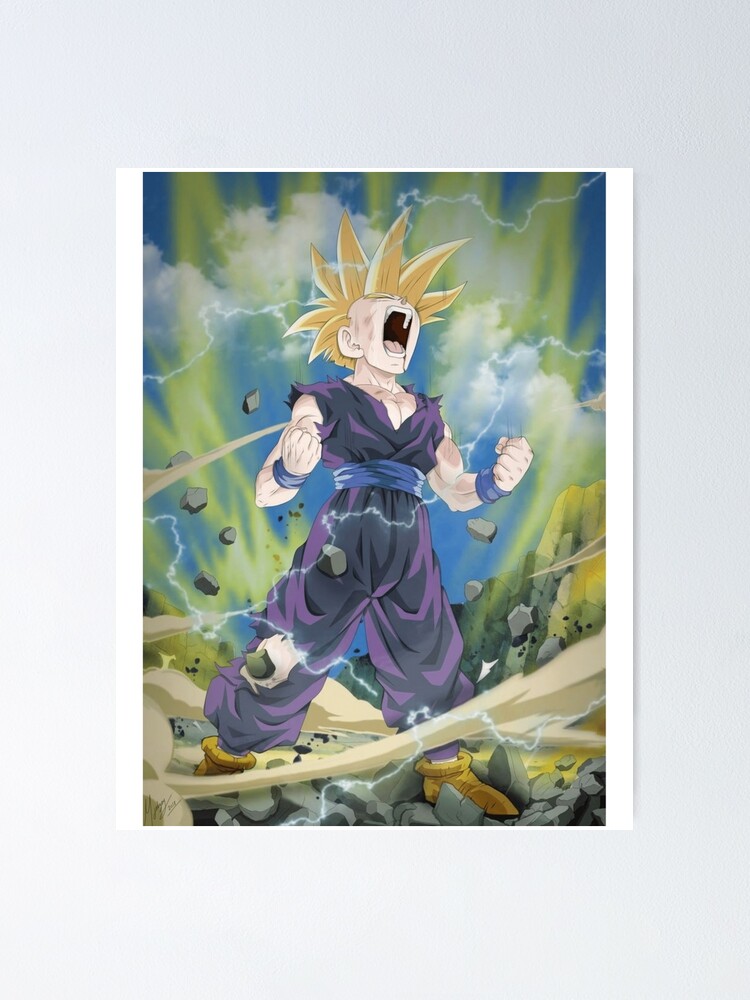 "superGohan ssj2 Essential " Poster for Sale by BORHIM-ART | Redbubble
