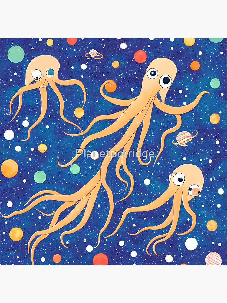 "Alien Squid" Poster for Sale by Planetporridge | Redbubble