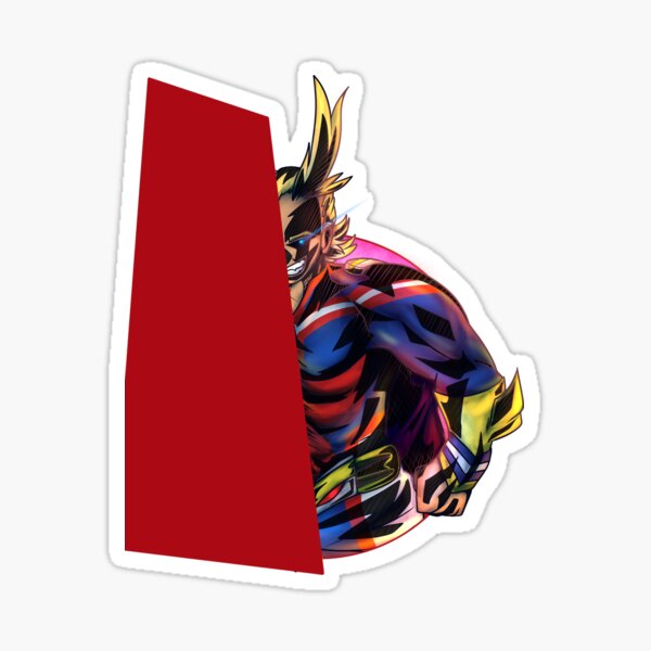 "All Might v2" Sticker by Kaioku | Redbubble