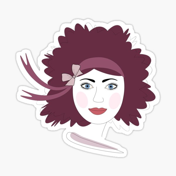 "abstract woman face" Sticker for Sale by SunGraphicArt | Redbubble