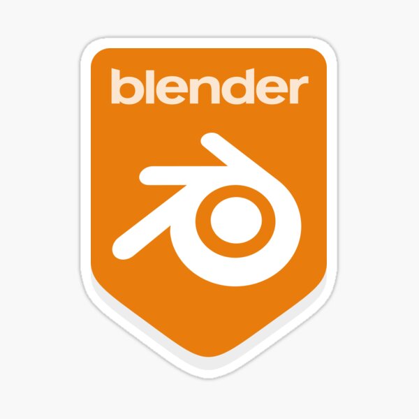 "Blender Badge - Blender 3D Logo" Sticker for Sale by rbsupercool ...