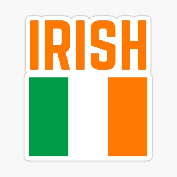 "Irish Flag" Sticker for Sale by CarmelloCove | Redbubble