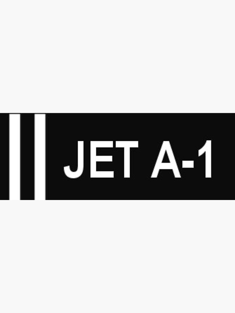 "JET A-1" Sticker for Sale by ObjectifBIA | Redbubble