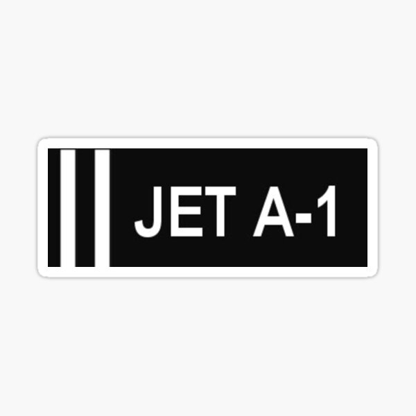 "JET A-1" Sticker for Sale by ObjectifBIA | Redbubble