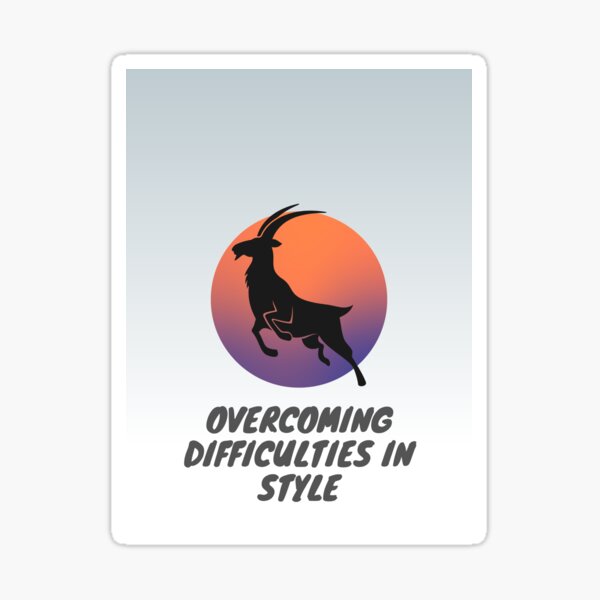 "overcoming difficulties art" Sticker for Sale by Yumnatee | Redbubble