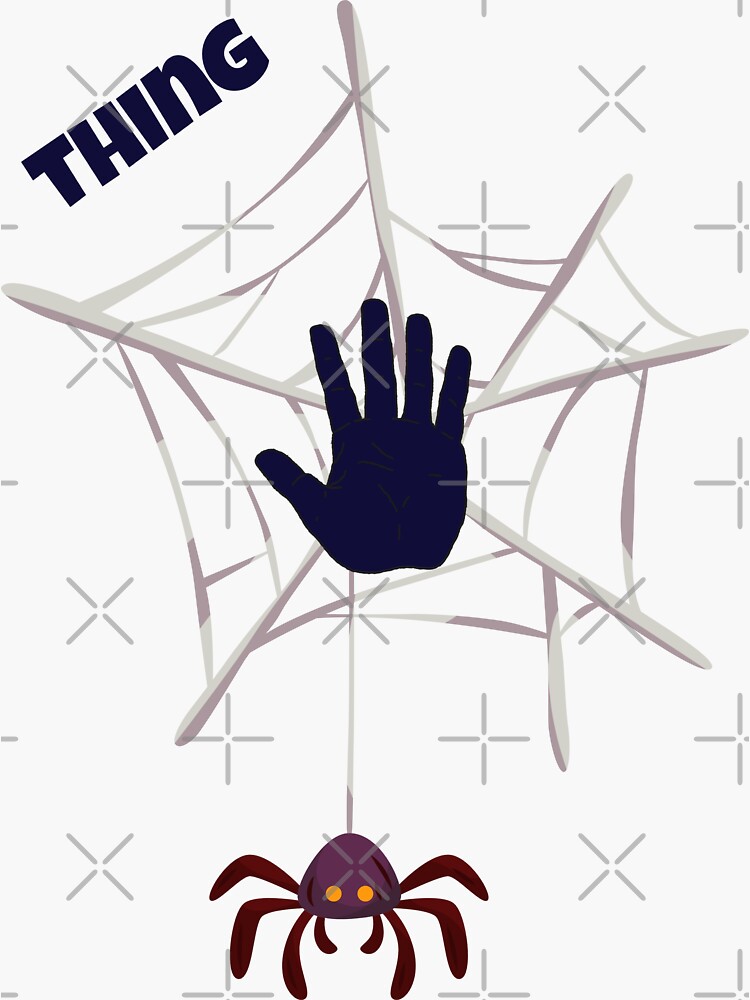 "Thing from Wednesday Netflix " Sticker for Sale by TopSpace | Redbubble