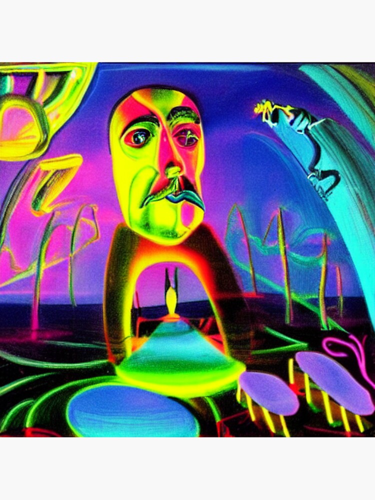 "Artificial Intelligence Art | A Liminal Circus" Sticker for Sale by ...