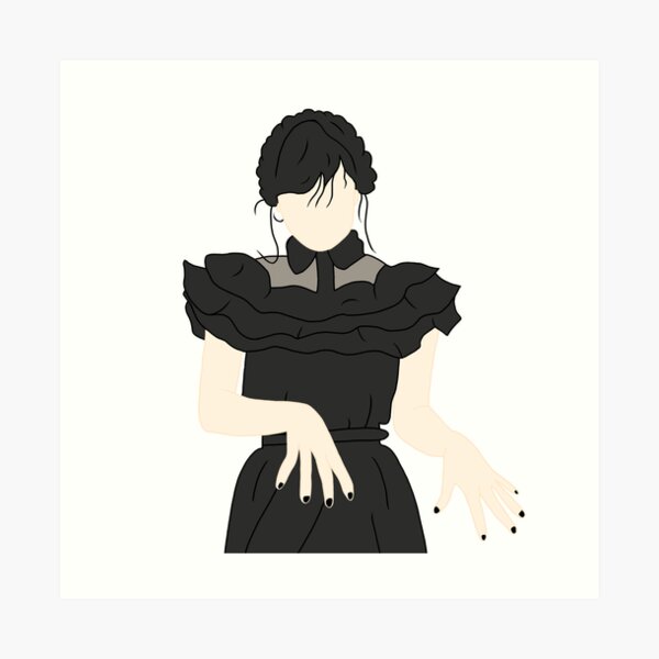 "Wednesday Addams Prom Dance " Art Print for Sale by stickersyndrome ...