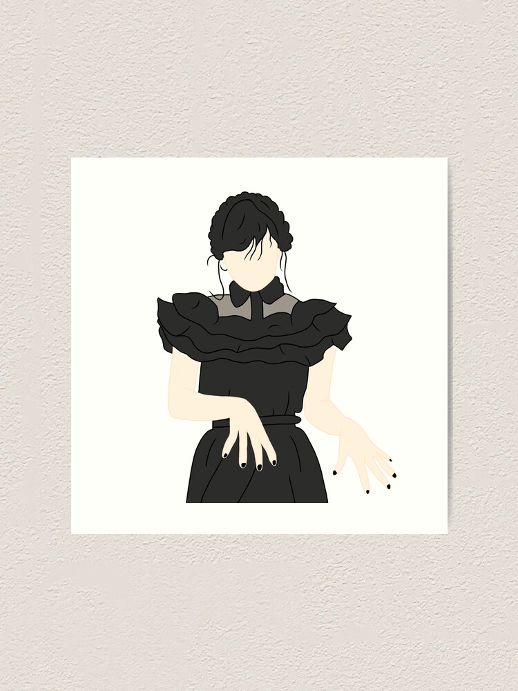 "Wednesday Addams Prom Dance " Art Print for Sale by stickersyndrome ...