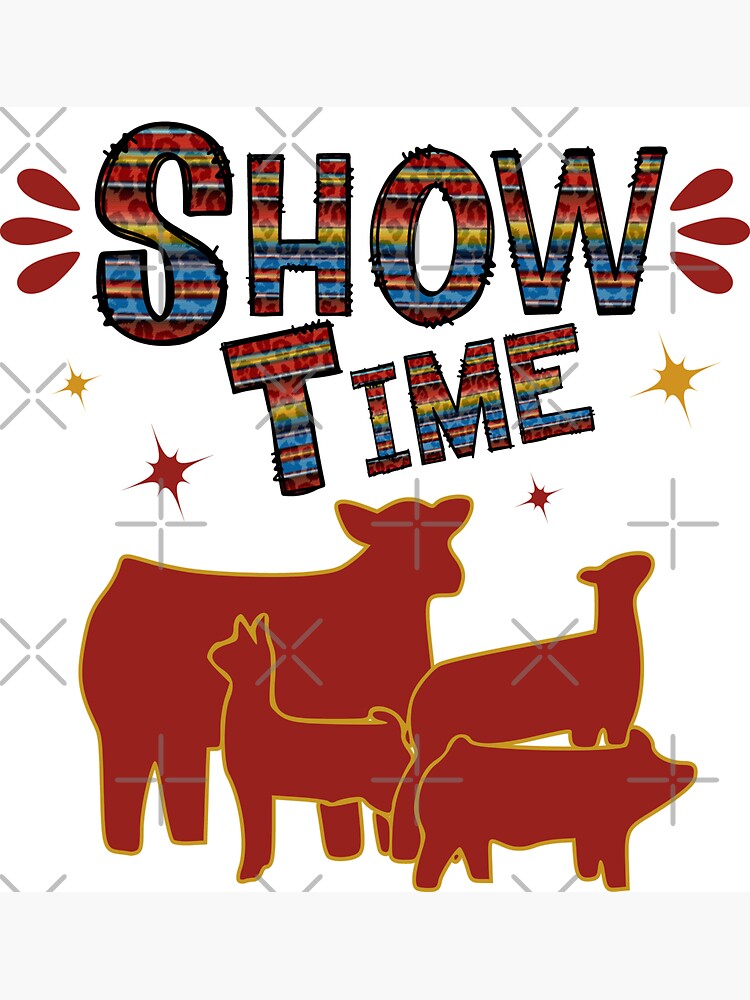 "Livestock Showing - Show Time - Market Animals" Sticker for Sale by ...