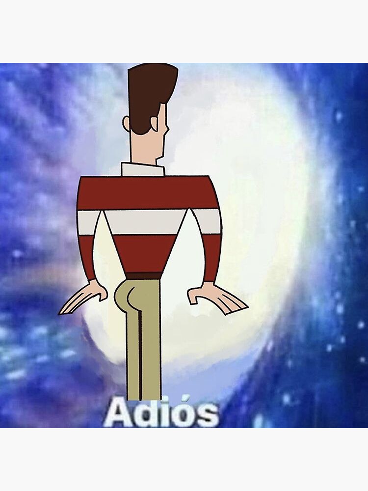 "Adios JFK Clone High meme" Sticker for Sale by maxeikenberry | Redbubble