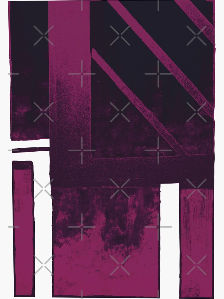 "Nightmare Purple Cityscape" Sticker for Sale by BlackArtichoke | Redbubble