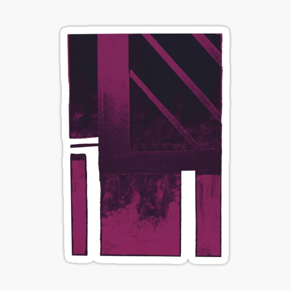 "Nightmare Purple Cityscape" Sticker for Sale by BlackArtichoke | Redbubble