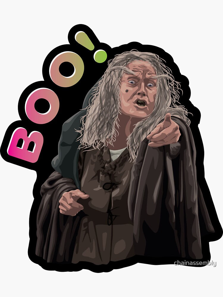 "Boo Hag!" Sticker for Sale by chainassembly | Redbubble