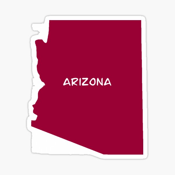 "Arizona state shape outline" Sticker for Sale by RussellConnelly ...