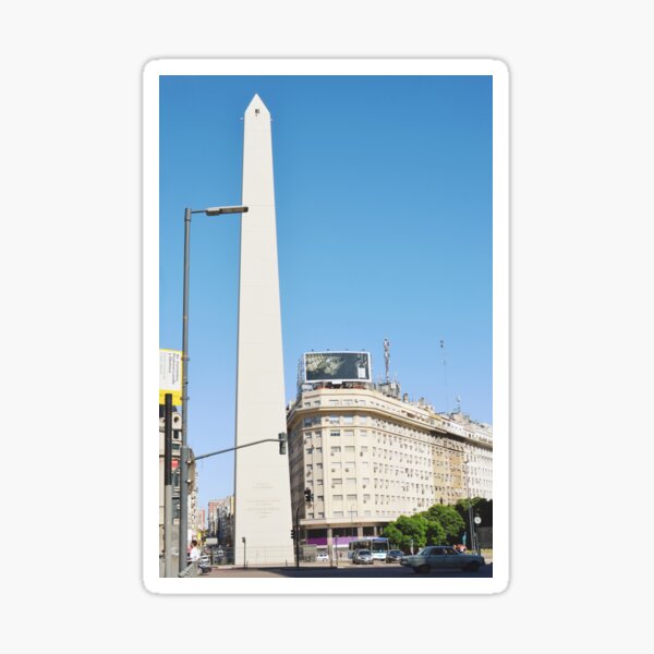 "Buenos Aires Obelisco Iconic Monument of Argentina" Sticker for Sale ...