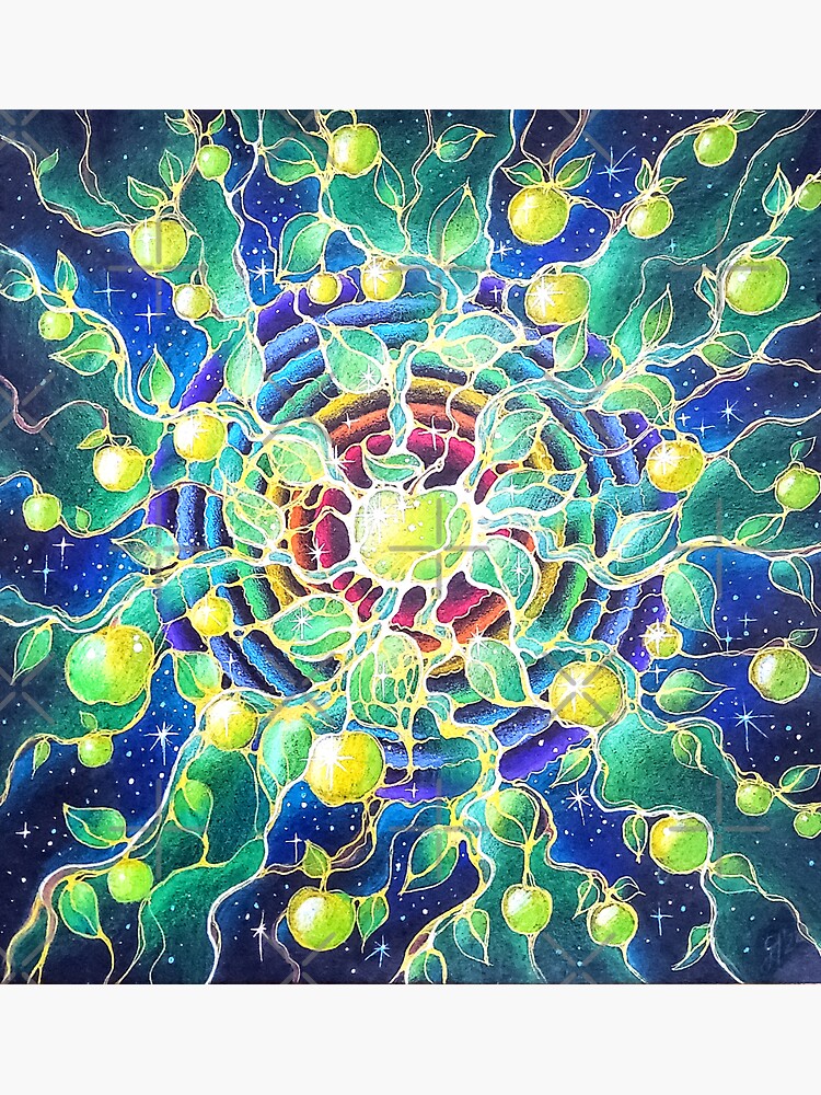 "Magic apple tree. Surreal Background" Sticker for Sale by ...