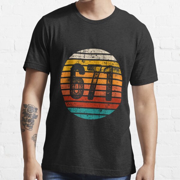 "Distressed Vintage Sunset 671 Area Code" T-shirt for Sale by ...