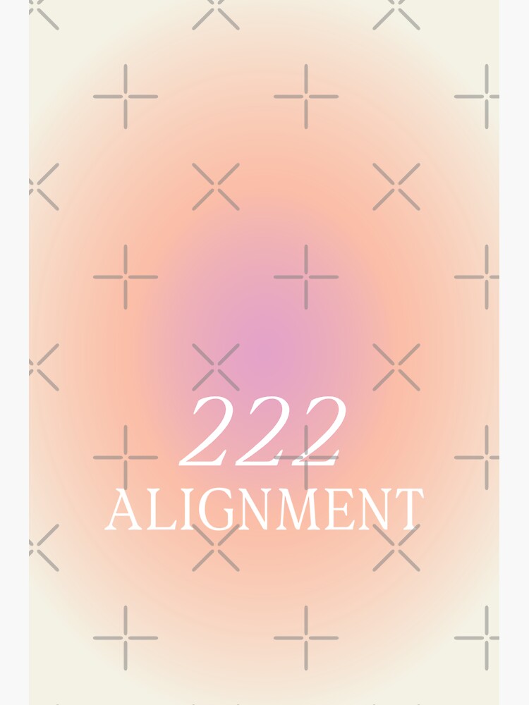 "Angel Number 222 Aura Poster" Sticker for Sale by mystikwhale | Redbubble