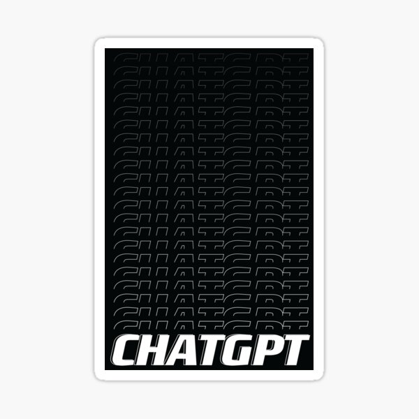 "ChatGPT| Open AI" Sticker for Sale by mandydsgn | Redbubble