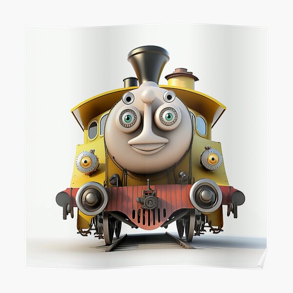 "A magical ride on the yellow steam engine" Poster for Sale by euwo ...