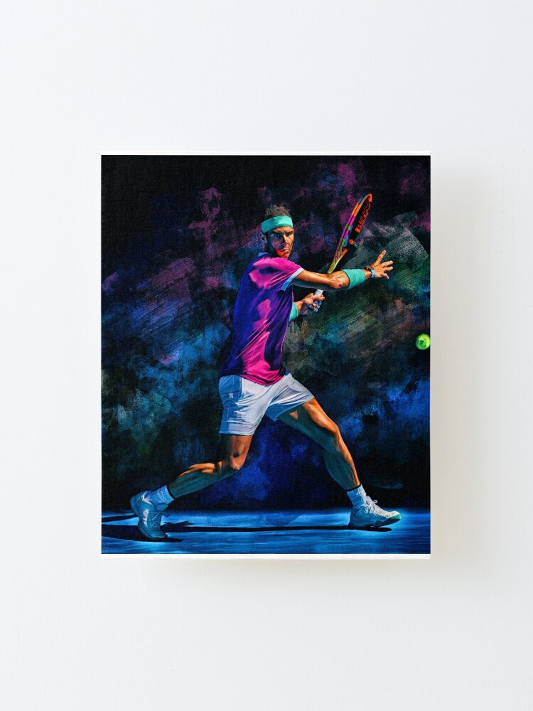 "Rafael Nadal at Australian Open 2022. Digital artwork wall poster ...