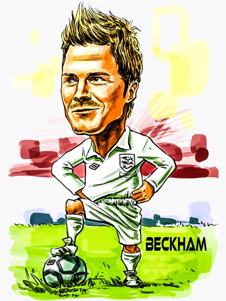 "David Beckham" Sticker for Sale by NordicShanYu | Redbubble