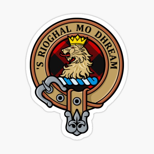 "Clan Gregor or MacGregor Crest over Rob Roy Tartan" Sticker for Sale ...