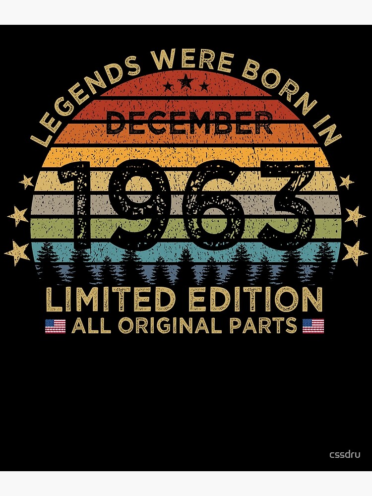 Póster «Leyendas nacieron en diciembre de 1963 Edición limitada ...
