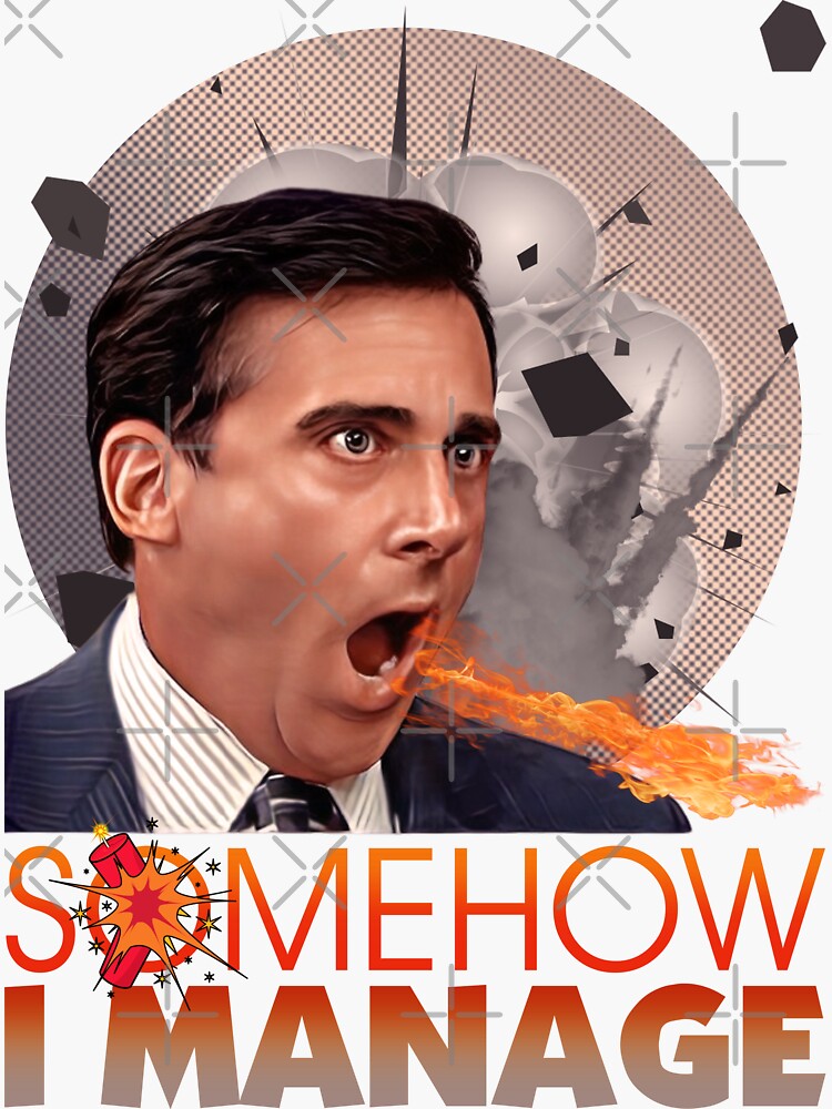 "Somehow I Manage" Sticker for Sale by thornofroses | Redbubble