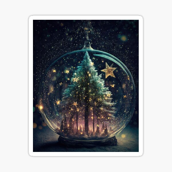"Christmas Magic II" Sticker for Sale by Lewizuh | Redbubble