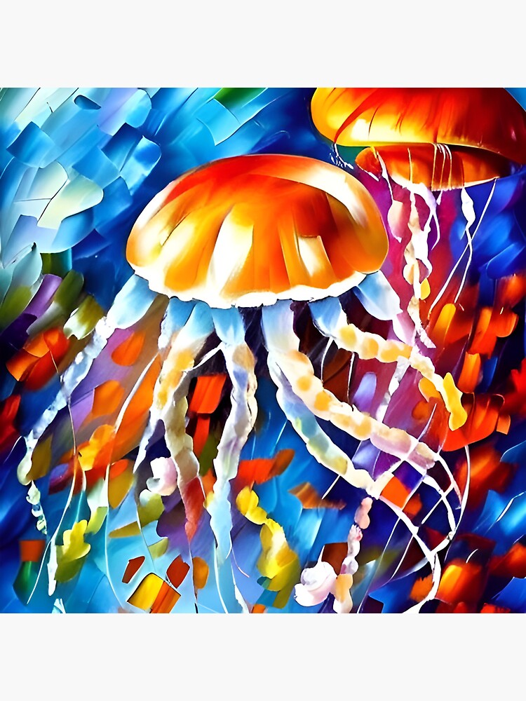 ""Under the Sea" Abstract Art" Sticker for Sale by Milky-Way-Local ...