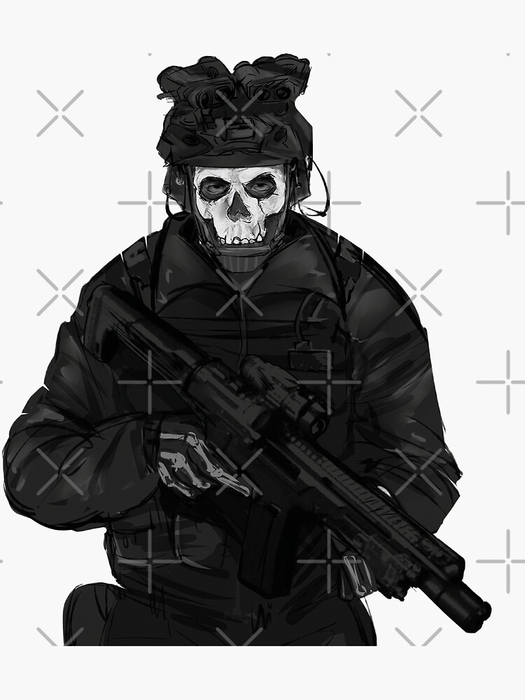 "imon Ghost Riley mw2 Sticker" Sticker for Sale by TheDudeFrame | Redbubble