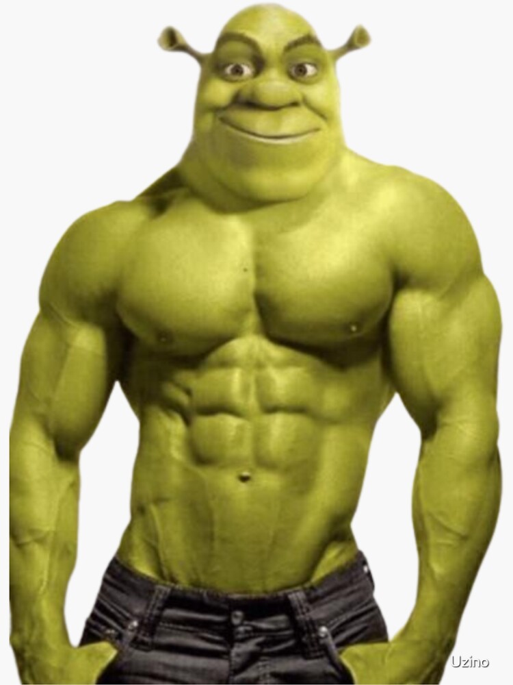 Sexy Shrek Sticker For Sale By Uzino Redbubble