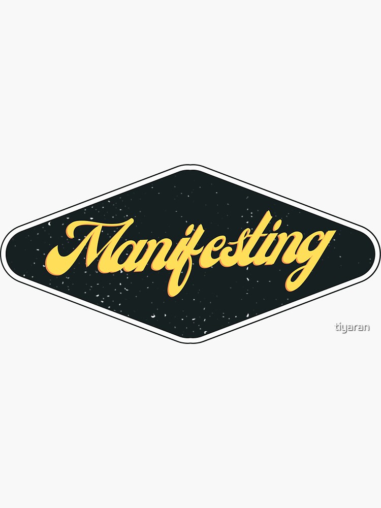 "manifesting sticker aesthetic " Sticker for Sale by tiyaran | Redbubble
